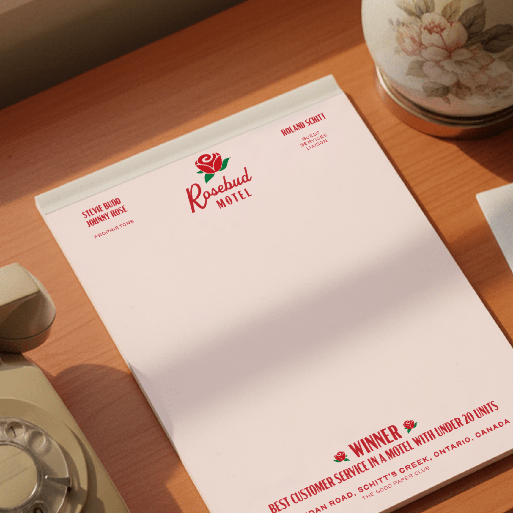 Rosebud Motel Notepad | Schitt's Creek Inspired Notepad – The Good ...